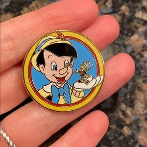 Disney | Accessories | Disney Pinocchio And Jiminy Cricket Pin | Poshmark